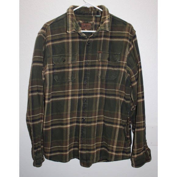 Orvis | Shirts | Orvis Classic Collection Green Tan Plaid Flannel Shirt ...